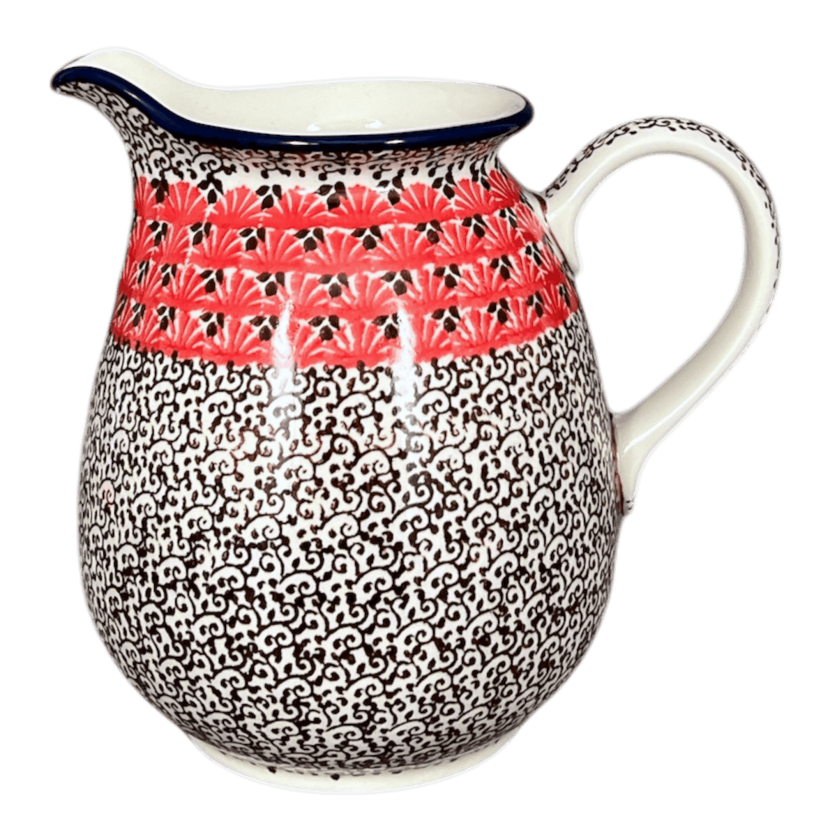 Pitcher, 32 oz in "Coral Fans" by Ceramika Artystyczna | A078-2199X ...