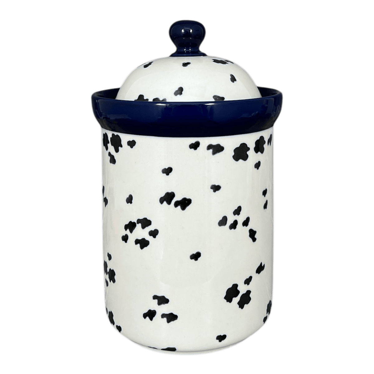 Canister, 1.5 Liter in "Cowabunga - Blue Rim" by Ceramika Artystyczna ...