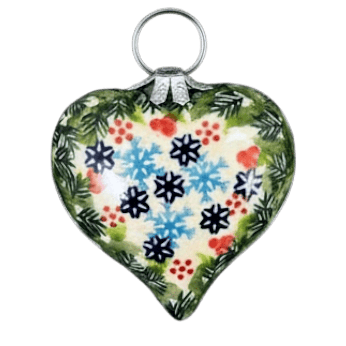 Ornament, Heart, 2.5" in "Winter Wreath" by Galia | GB07-PCH3 – The ...