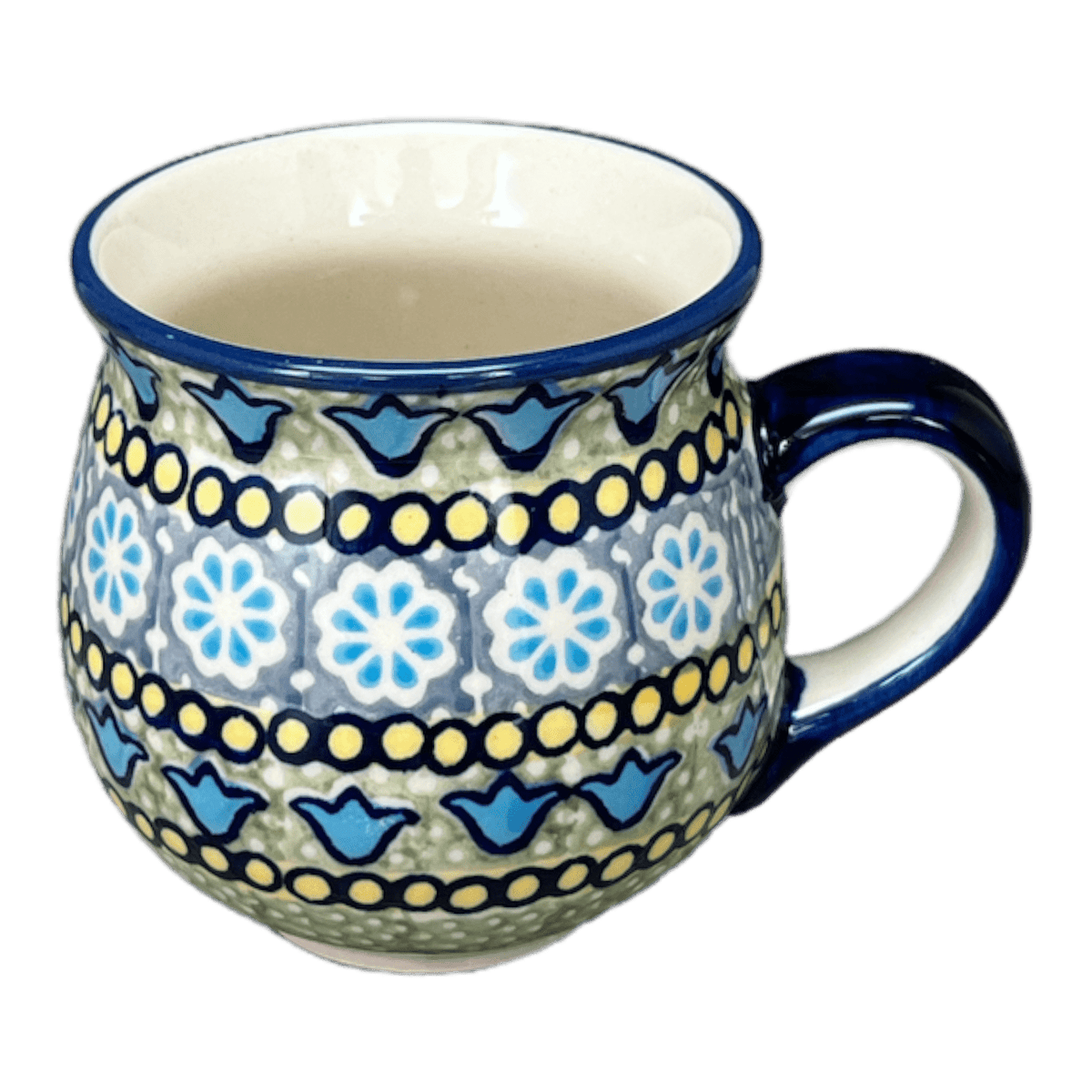 Mug, Belly Mug, Small, 7 oz in "Blue Bells" by Manufaktura | K067S-KLD ...