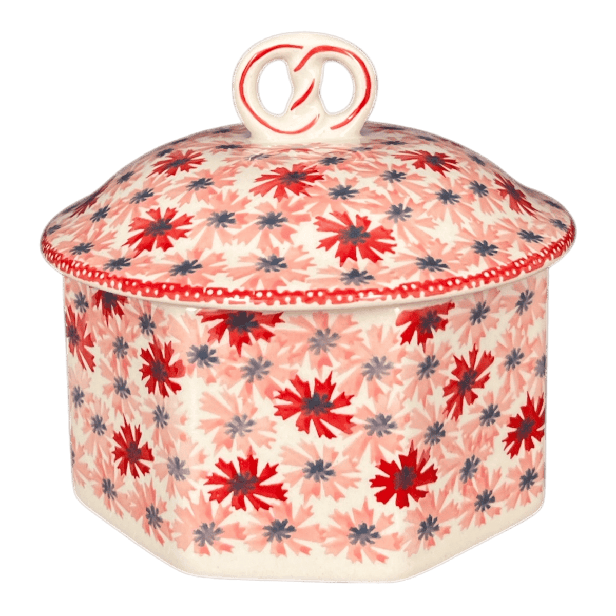 Box, Large Pretzel, 7" in "Scarlet Daisy" by Manufaktura | P108U-AS73 ...