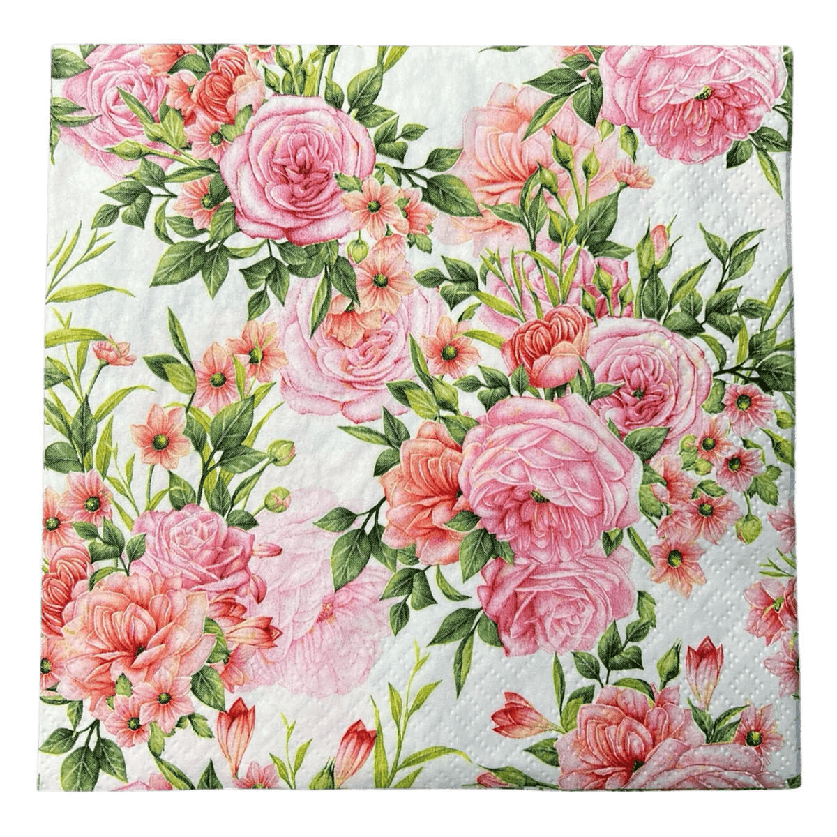 Paper Dinner Napkins in "Rose Flowers w/ Leaves" by MAKI | SDOG-025601 ...