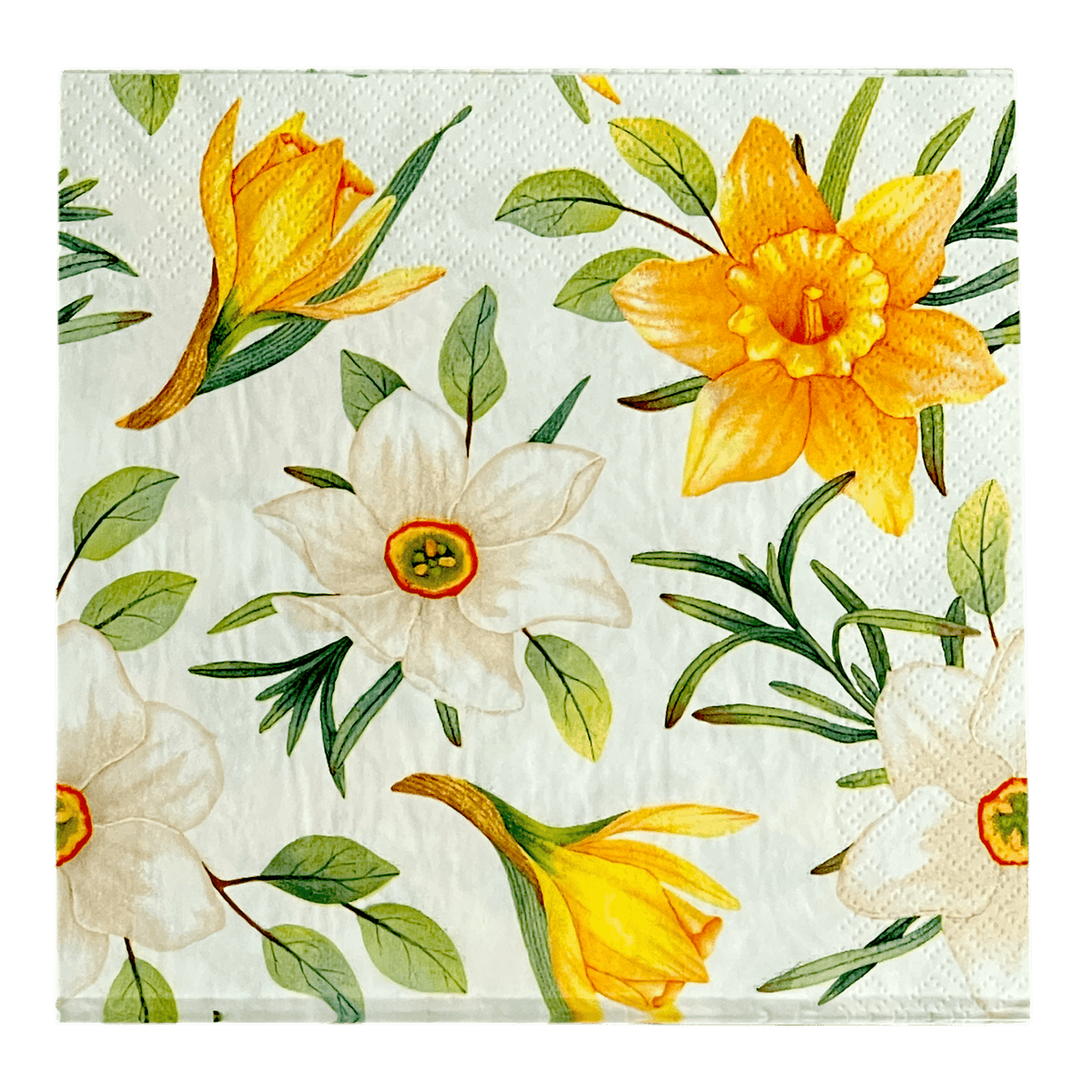 Paper Dinner Napkins in "Watercolor Daffodils" by MAKI | SDWI-007601 ...