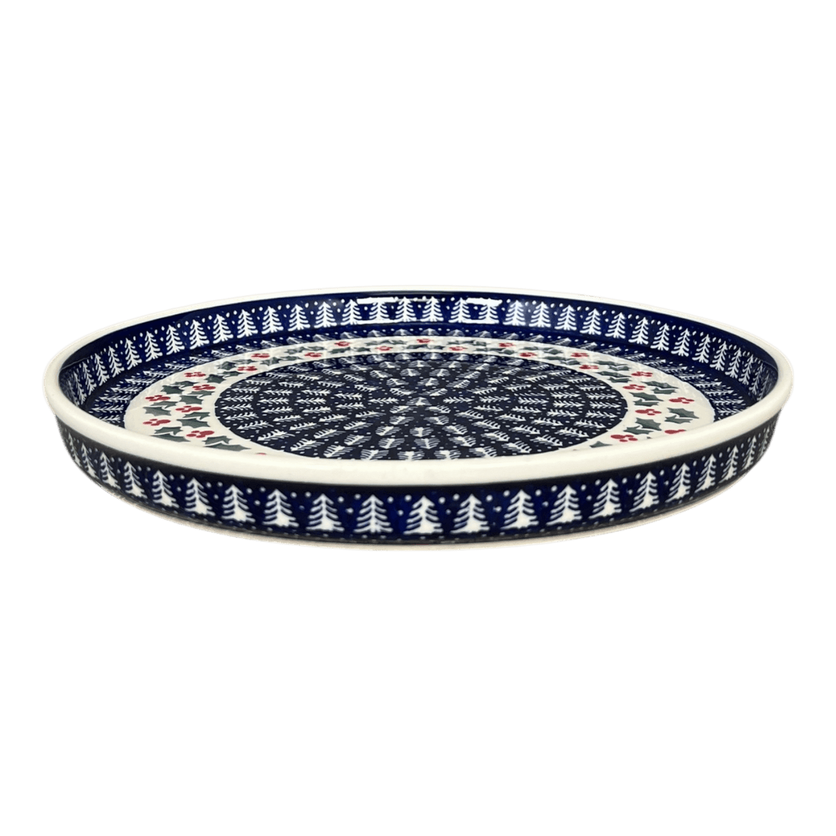 Tray, Round, 10.25" in "Holiday Cheer" by Manufaktura | T153T-NOS2 ...