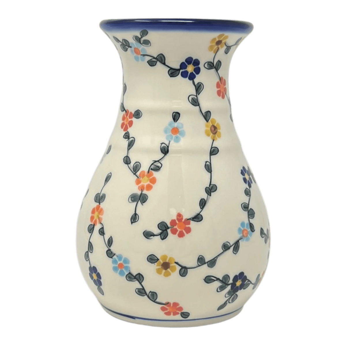 Vase, Tall, 8.5", WR (WR30D) in "Rainbow Shower" by W.R. Ceramika | WR ...