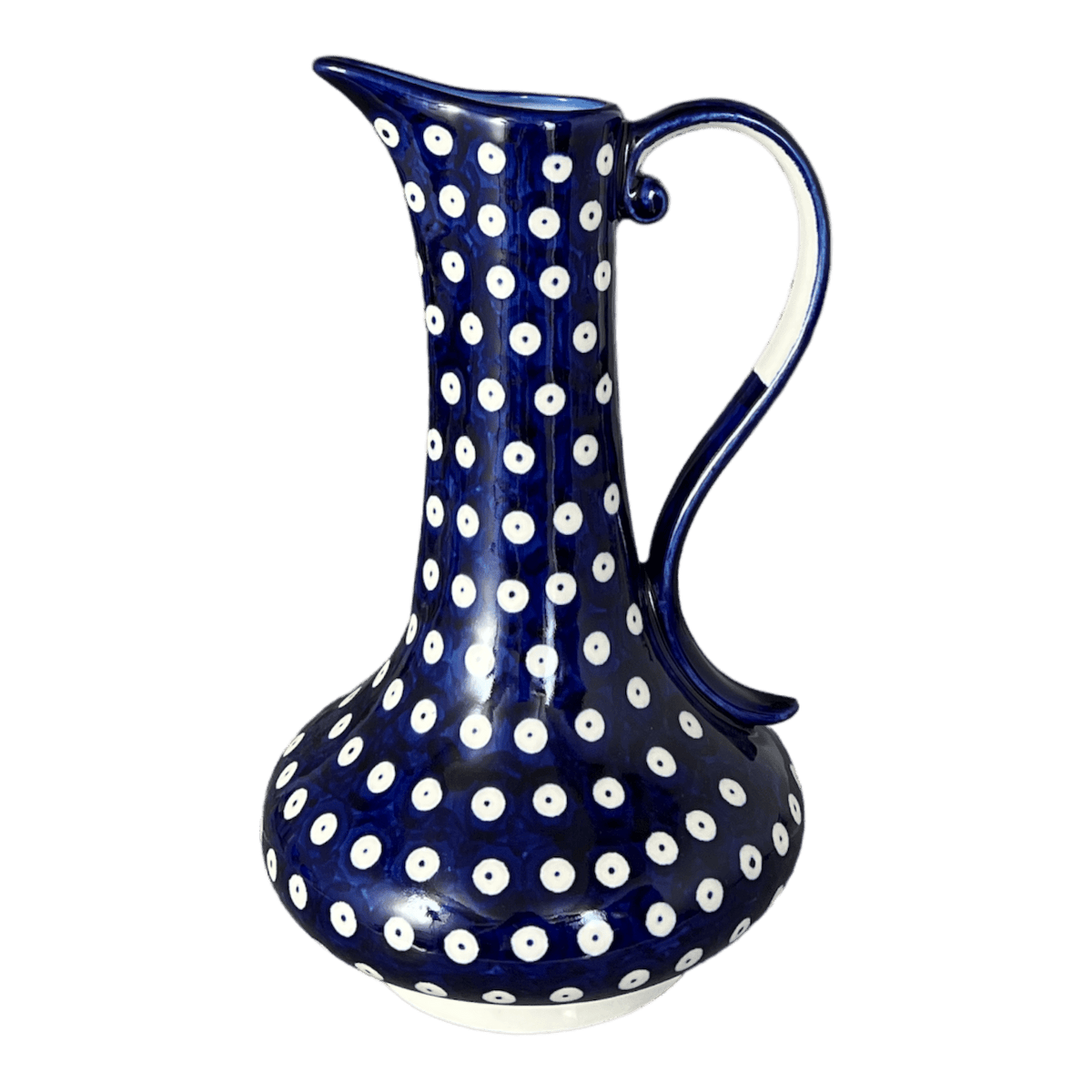 Polish Pottery - .8 Liter Lotos Pitcher - Dot to Dot – The Polish ...