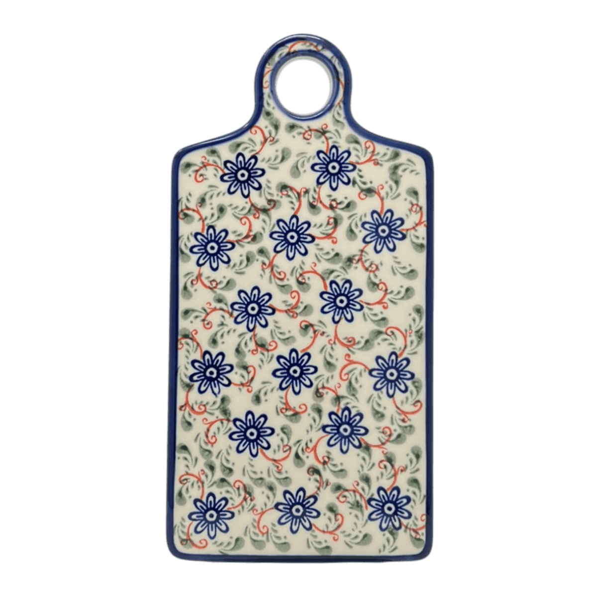 Cutting Board, Rectangular, 11.5" x 5.75" in "Swirling Flowers" by Zak ...