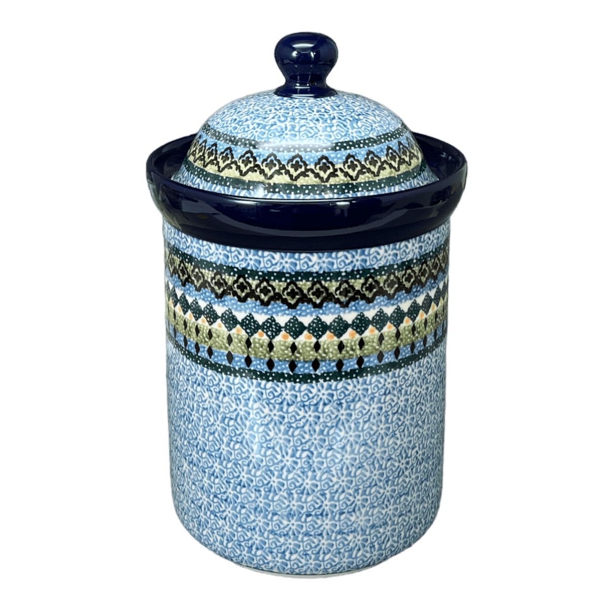 Canister, 1.5 Liter in "Aztec Blues" by Ceramika Artystyczna | A493-U4 ...