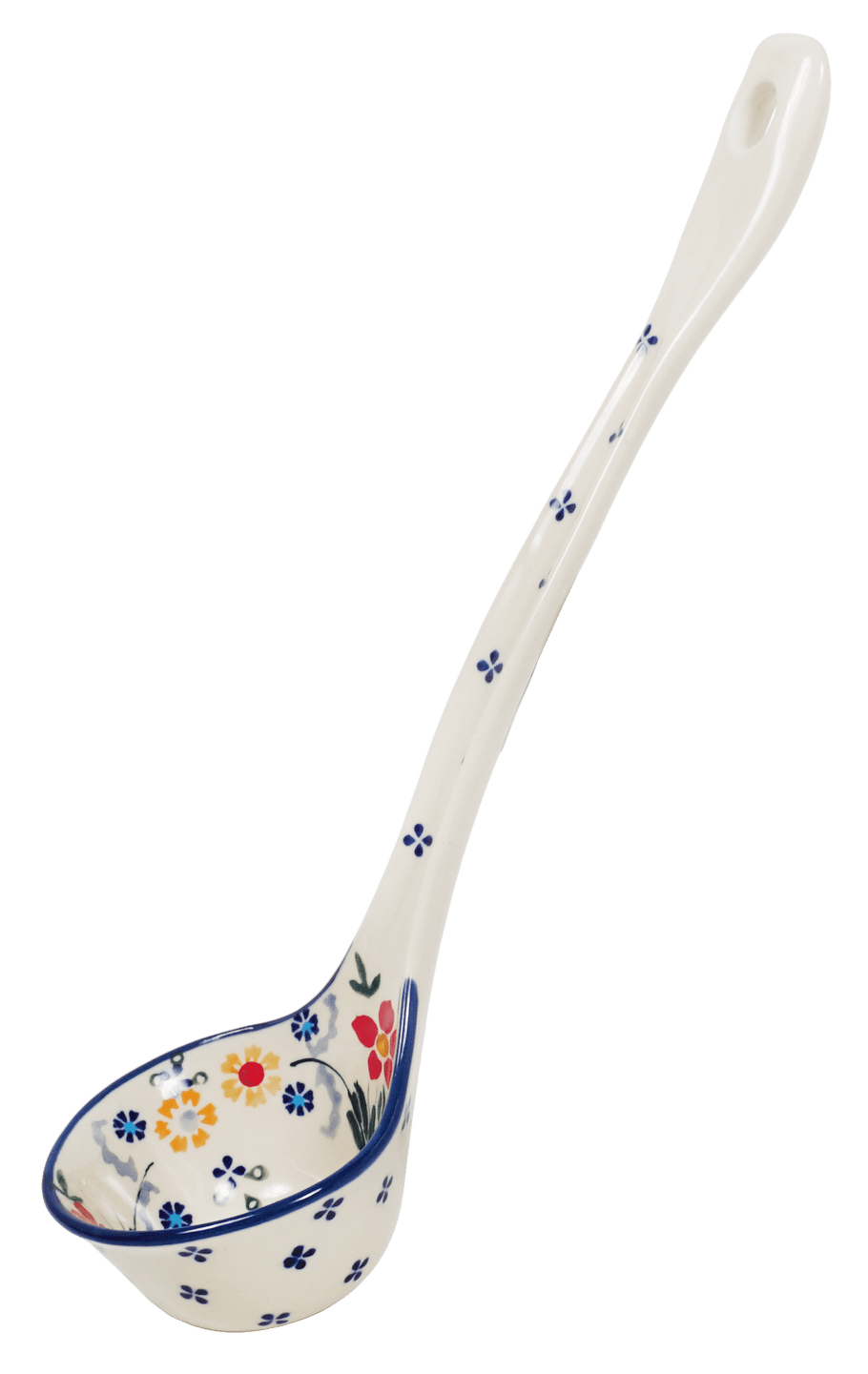 Polish Pottery - Soup Ladle - Fresh Flowers – The Polish Pottery Outlet